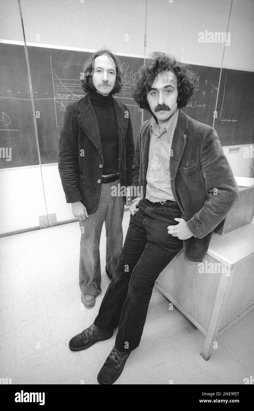 Michael Meeropol, left, and brother Robbie pose in their classroom at ...