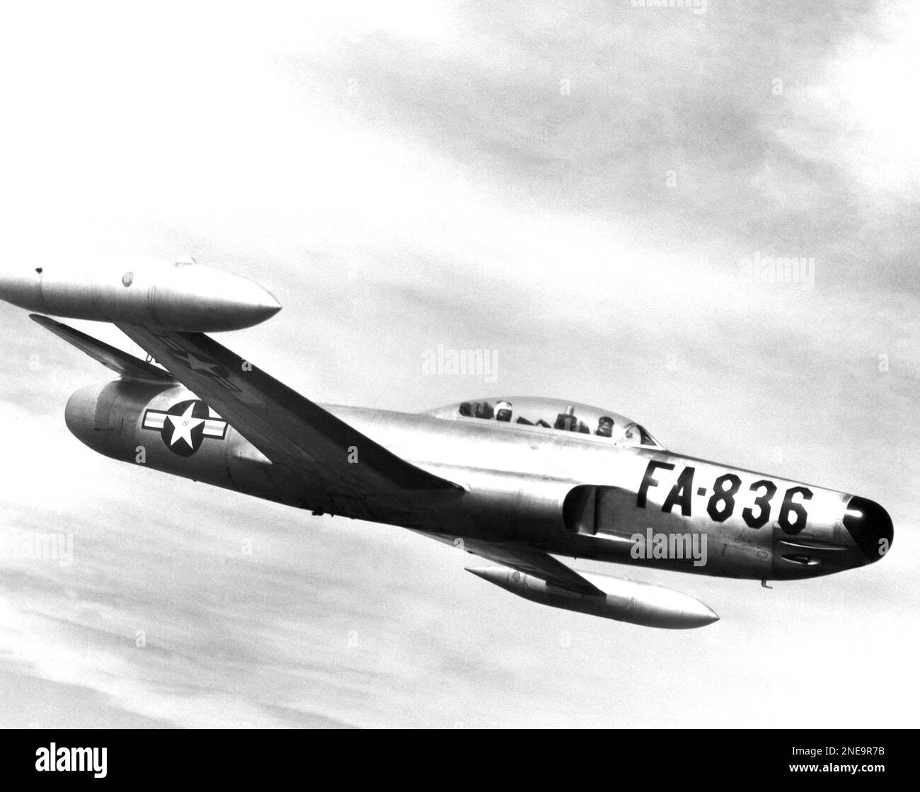 A sleek and deadly F-94 all-weather U.S. Air Force jet of the 35th ...