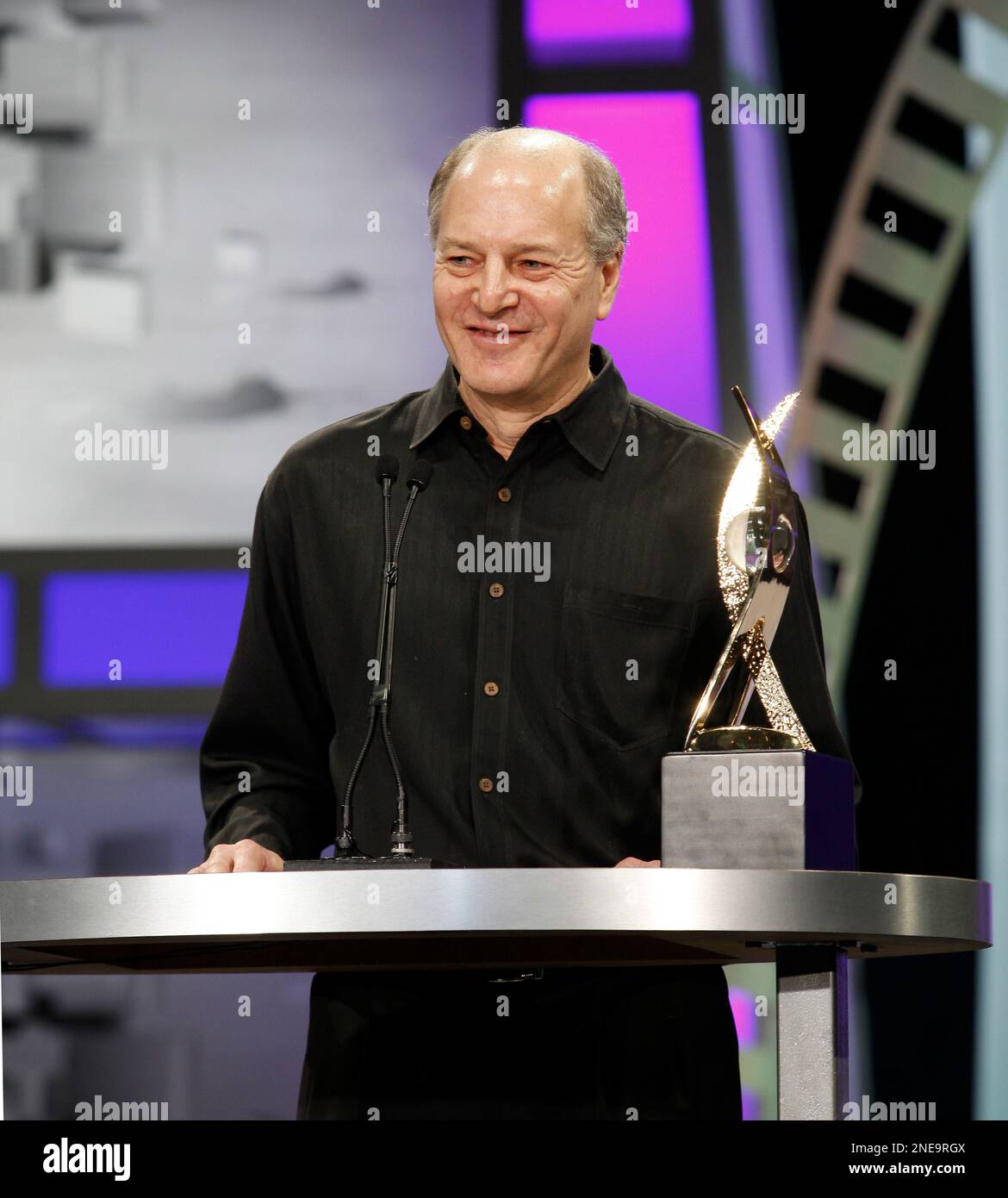 In this photograph taken by AP Images for IAA, Doug Lowenstein receives ...