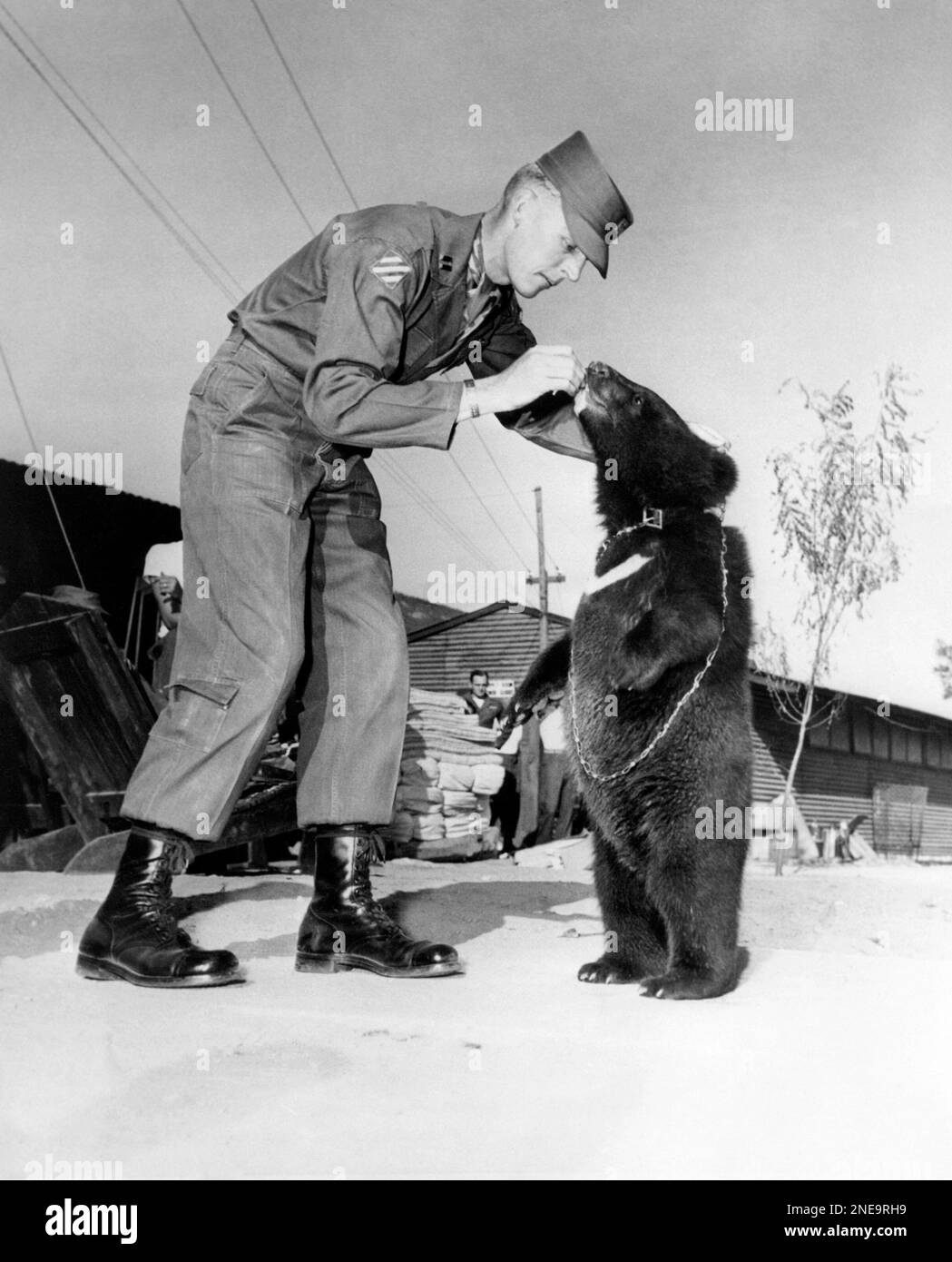 Capt. Kless Gyzen of Waukegan, Ill., commander of the U.N. Honor Guard ...