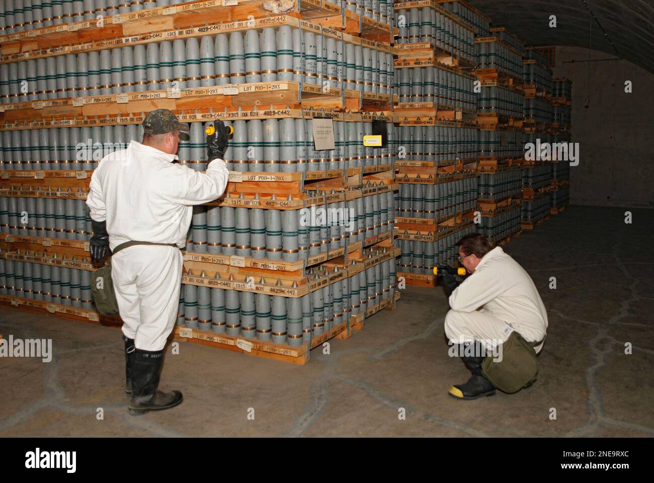 This photo taken on Thursday, Jan. 21 at the Army's Pueblo Chemical ...