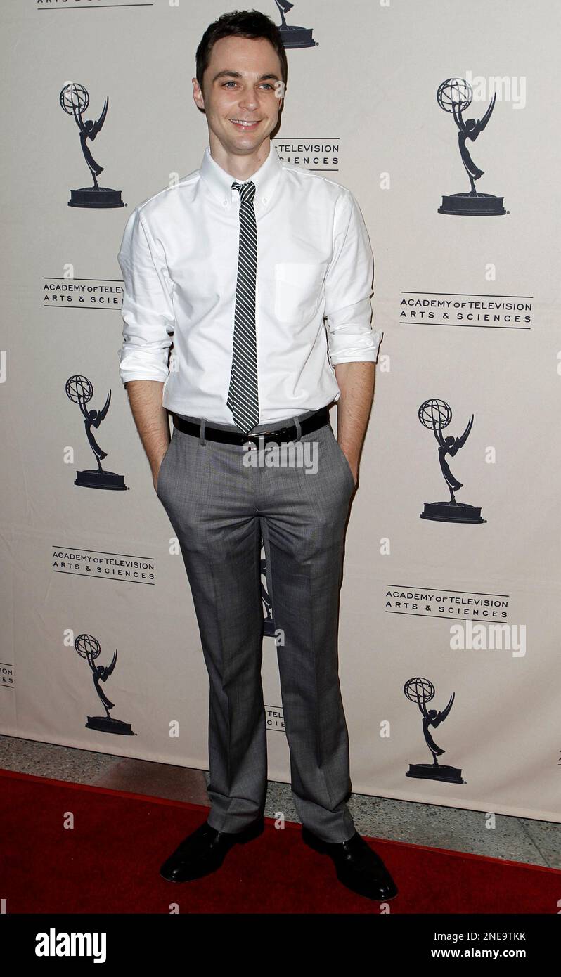 Cast member Jim Parsons arrives at An Evening with "The Big Bang Theory ...
