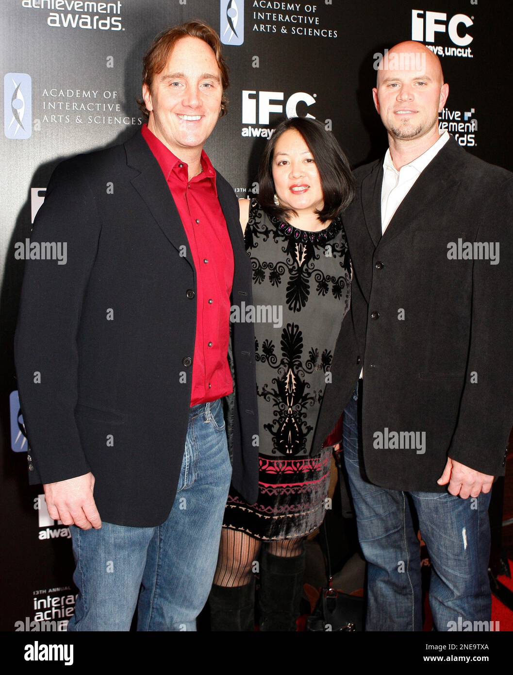 Jay Mohr, left, Soo Hoo and Danny Peterson arrive at the 13th Annual ...