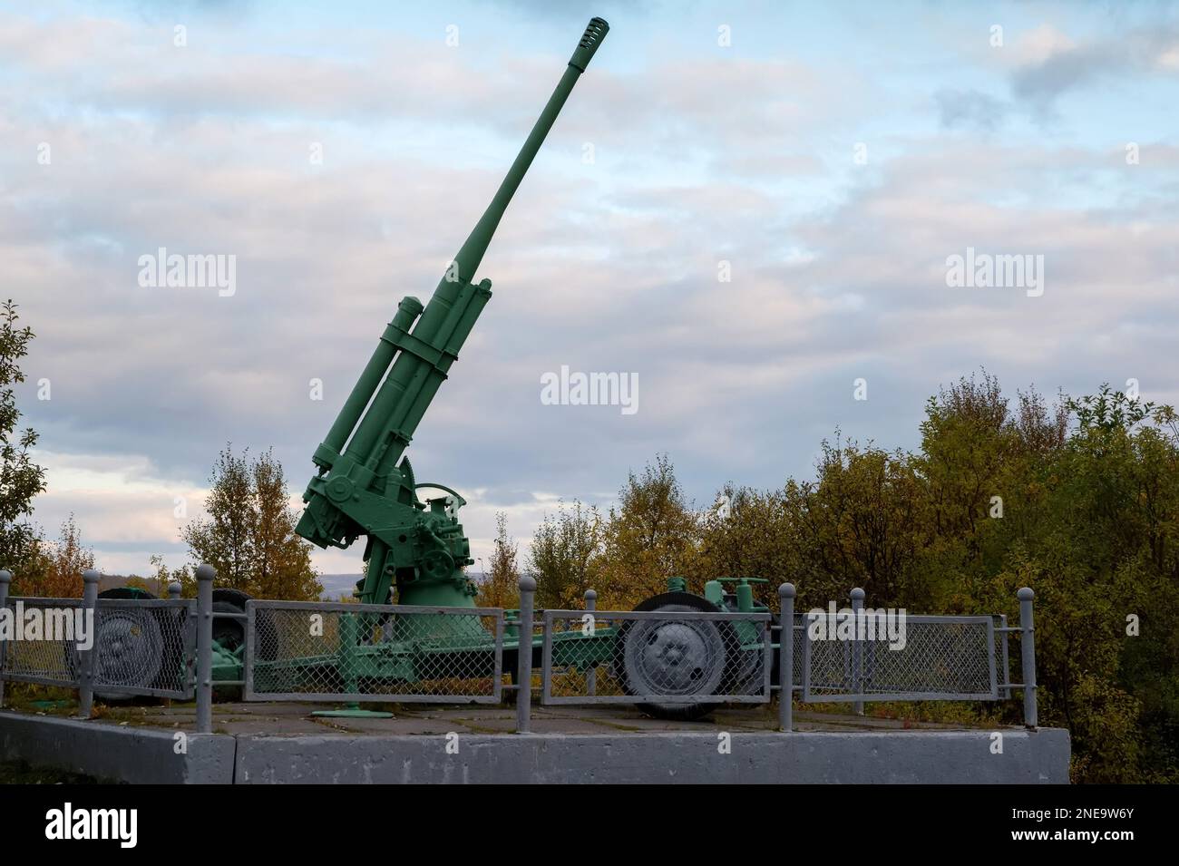 View of Anti-aircraft warfare.Air defense monument of the Second World ...