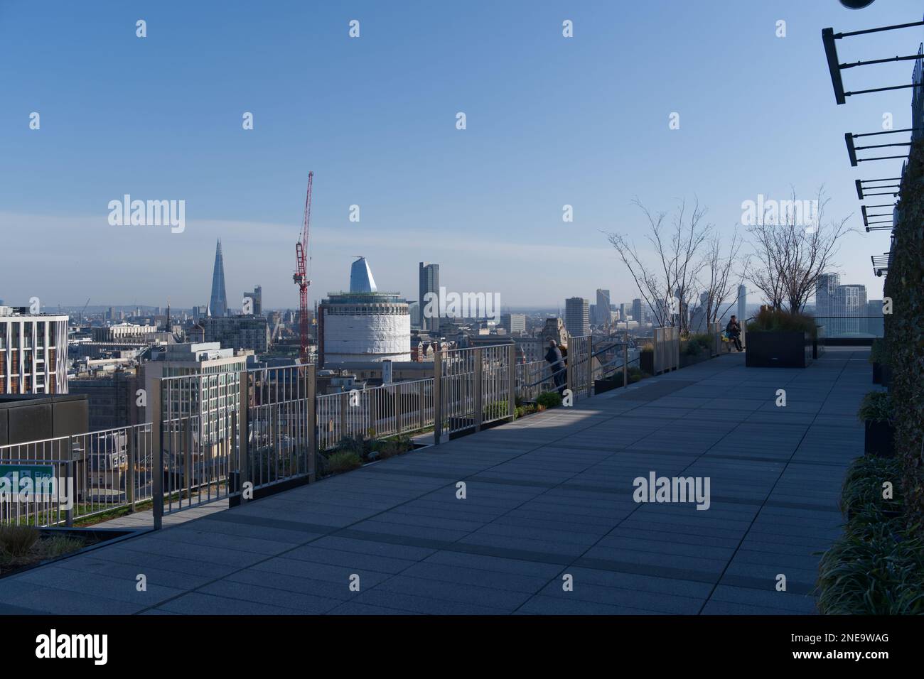 The Shard seen from the Post Building roof garden Stock Photo - Alamy