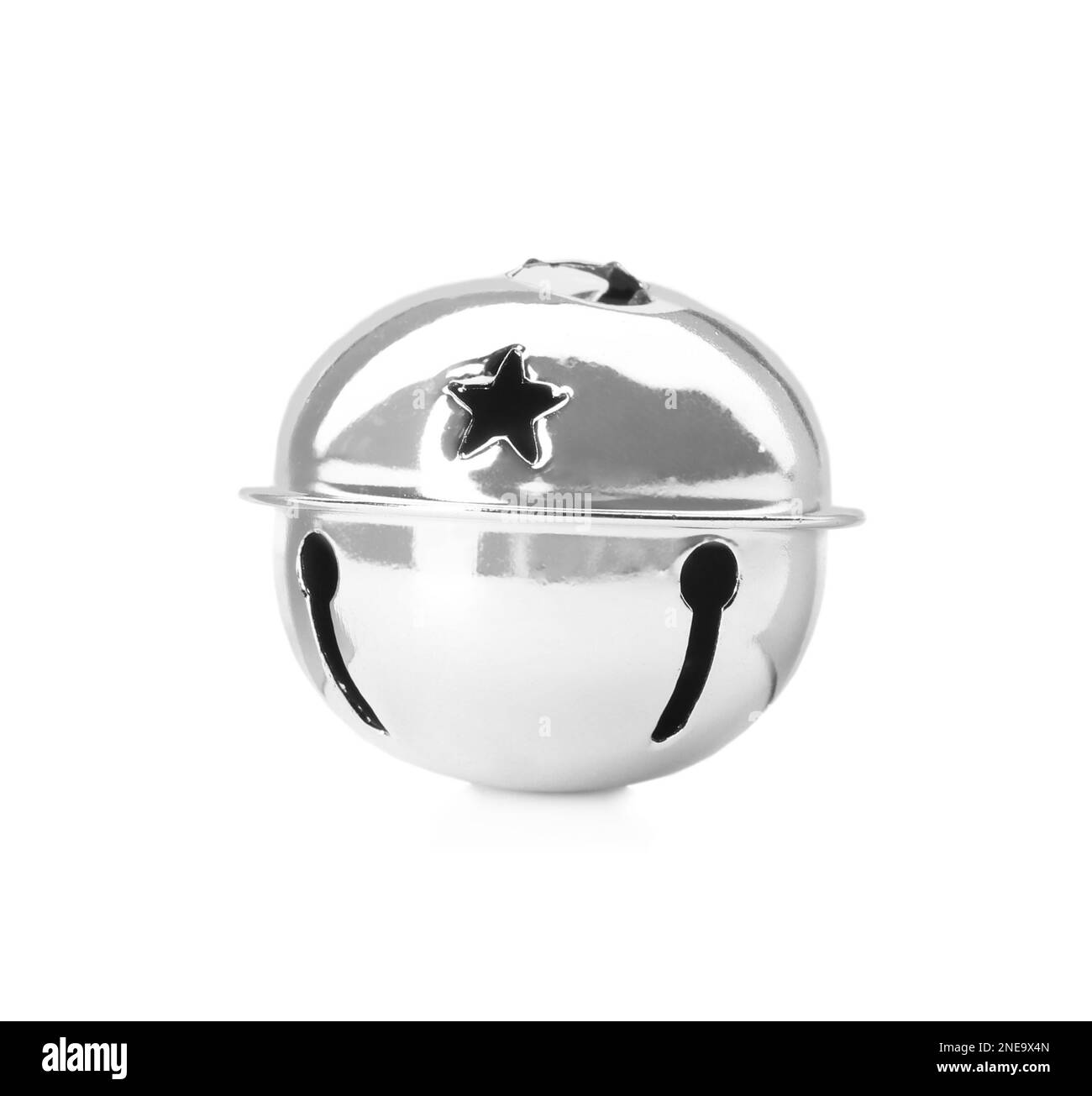 Merry christmas bell decorative Black and White Stock Photos & Images ...