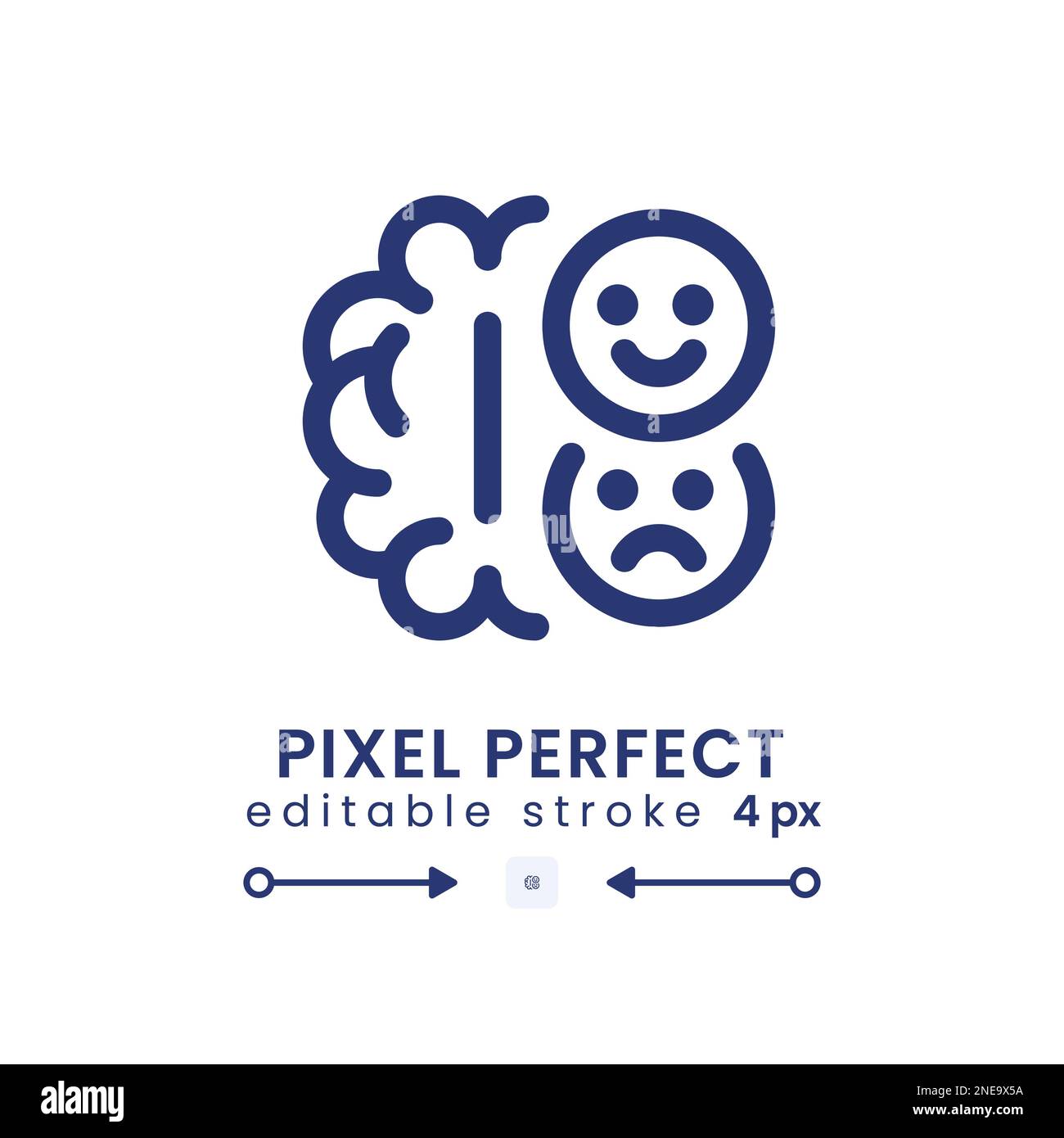 Human emotions linear desktop icon Stock Vector Image & Art - Alamy