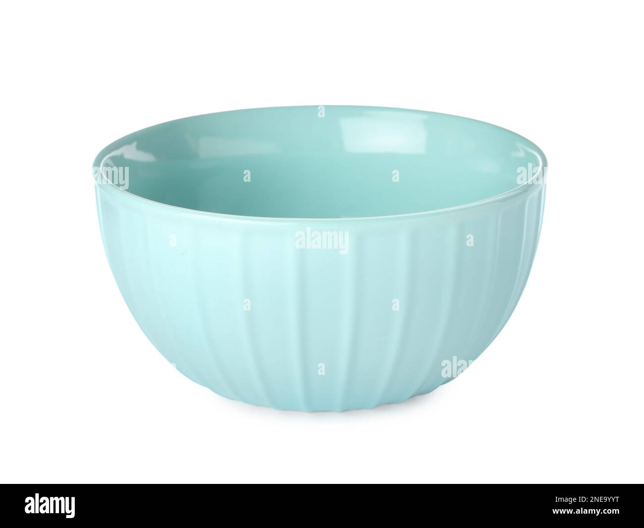 Elegant new turquoise bowl isolated on white Stock Photo - Alamy