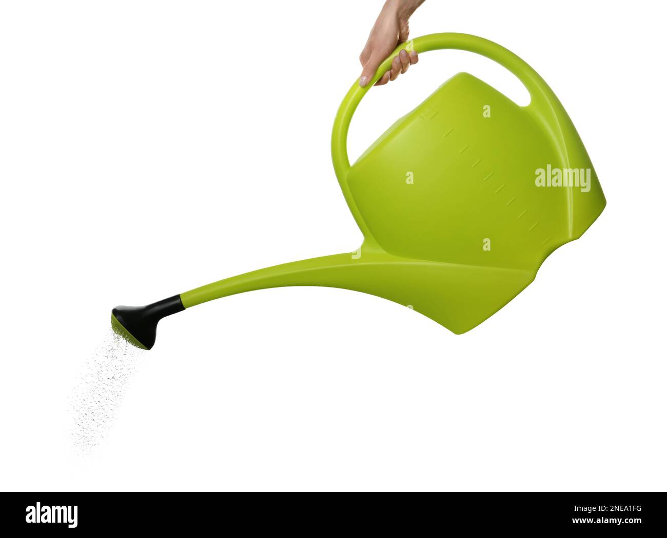 Adult woman pouring water from Cut Out Stock Images & Pictures - Alamy