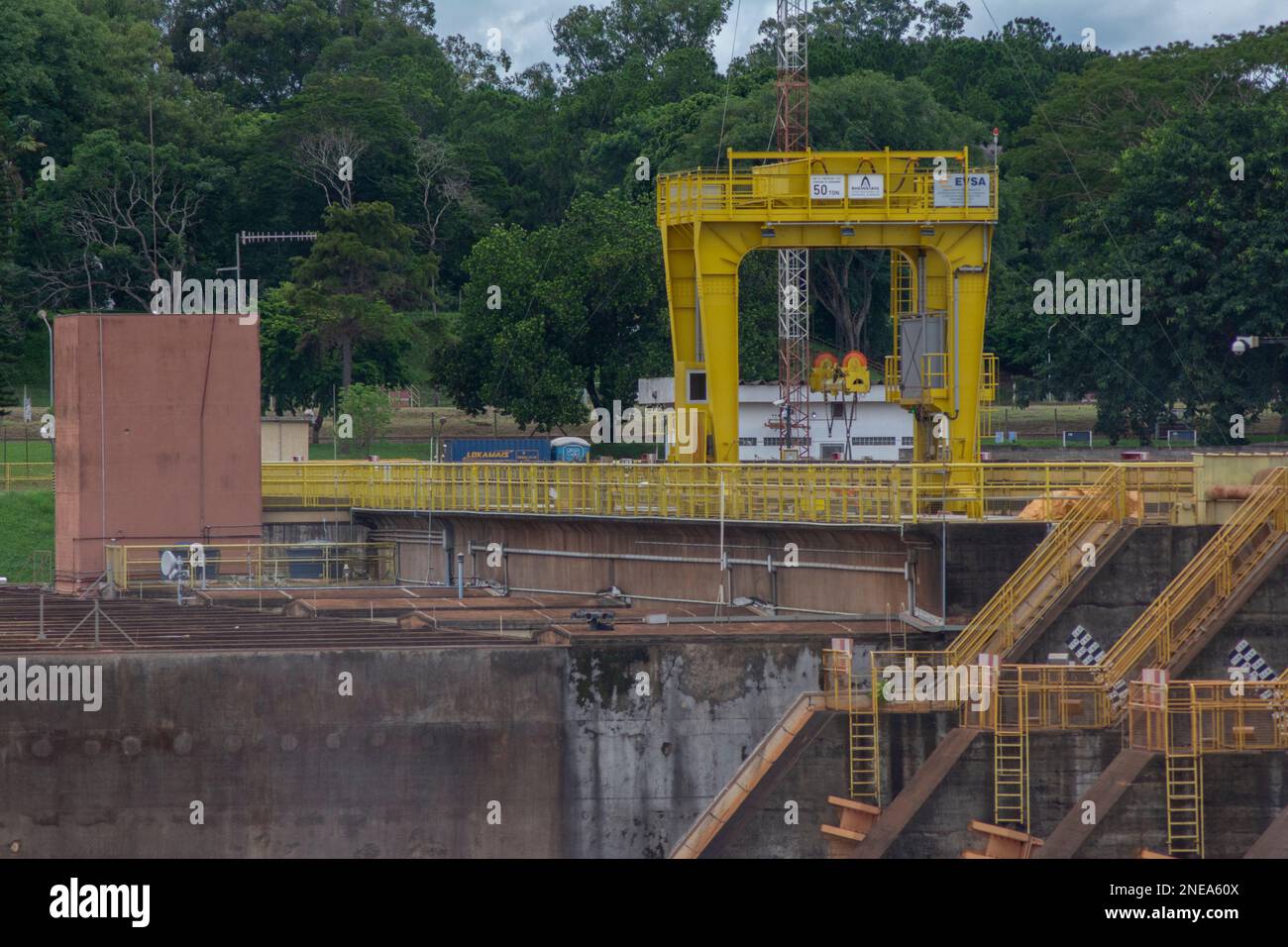 Jan. 14, 2023. Structure of a hydroelectric dam in the city of Barra ...