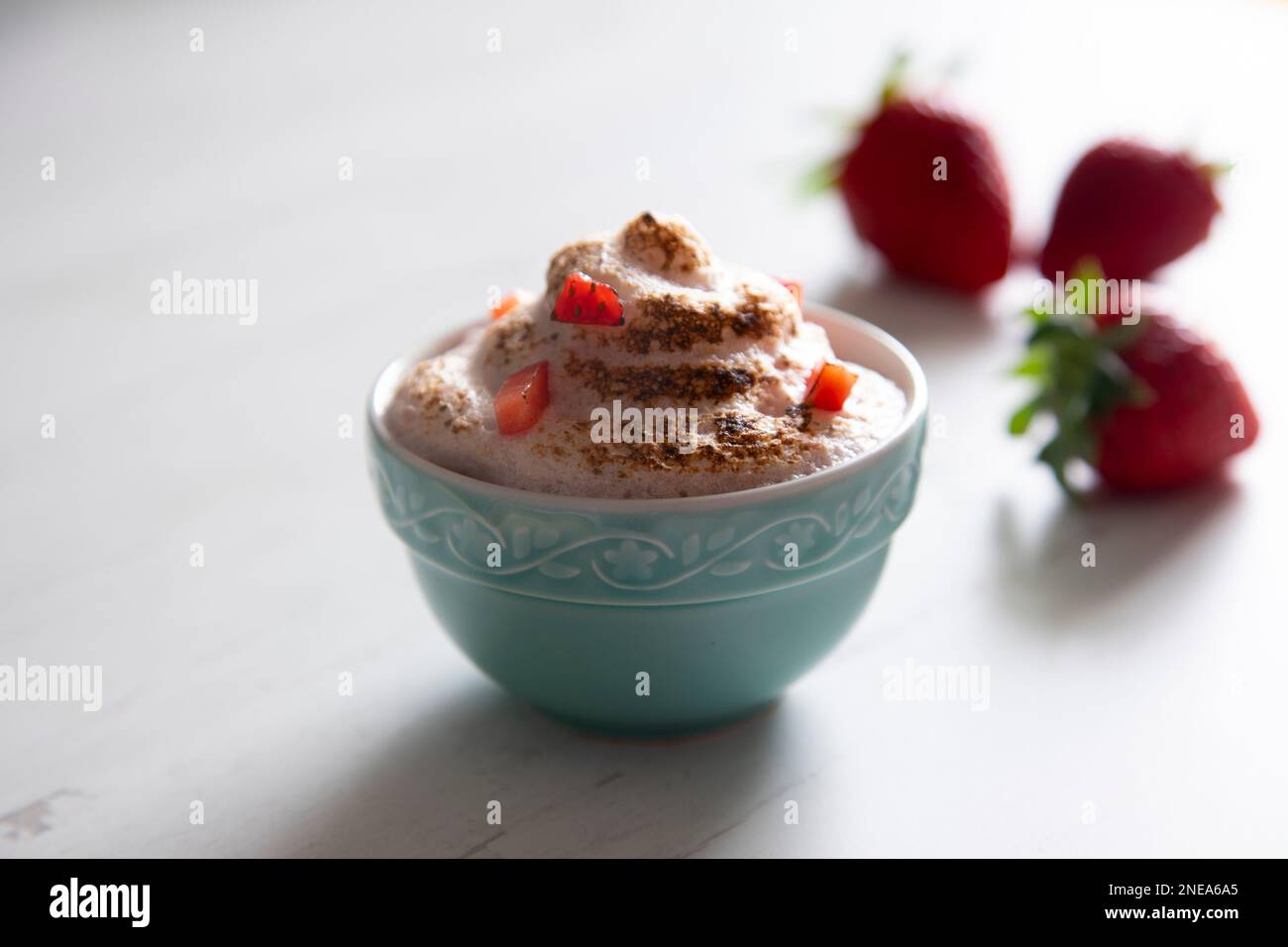 A mousse is a dessert of French origin, whose base is egg white mounted ...