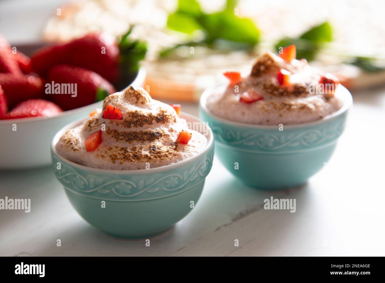 A mousse is a dessert of French origin, whose base is egg white mounted ...