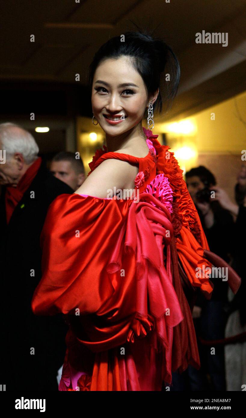 Actress Peng Lin arrives for the premiere of the film 'Little Big ...