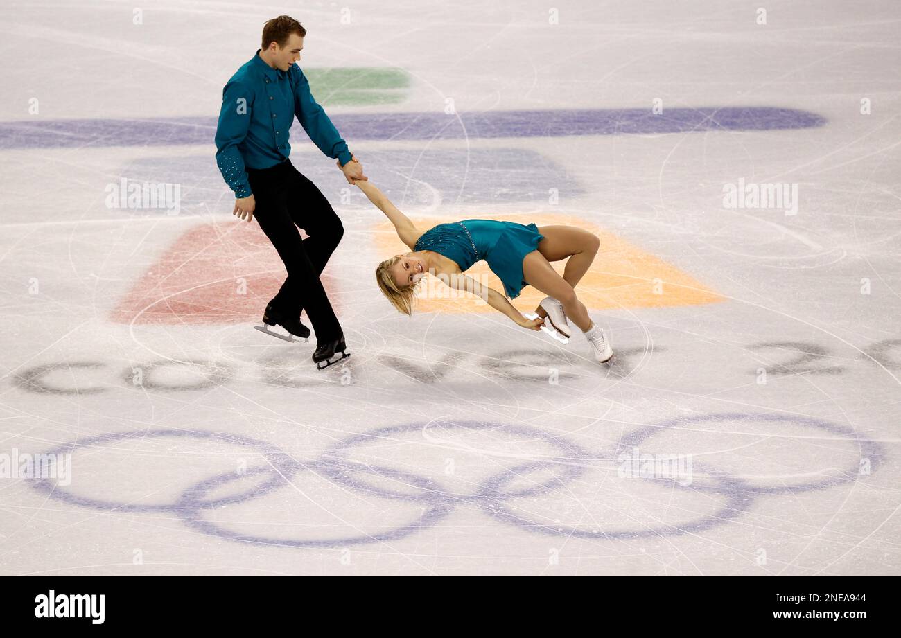 Canada's Anabelle Langlois and Cody Hay perform their short program in ...