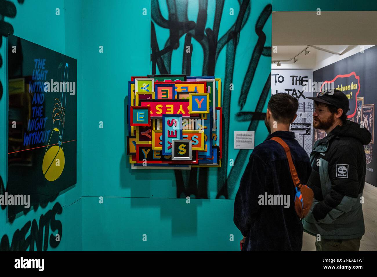 London, UK. 16th Feb, 2023. Works by Stephen ESPO Powers - BEYOND THE ...