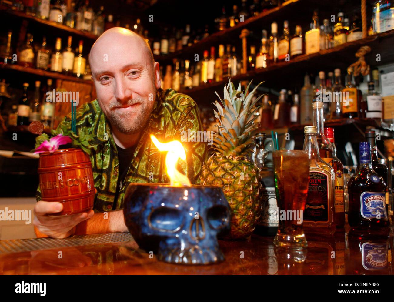 This photo taken Jan. 20, 2010 shows Martin Cate posing with one of his ...