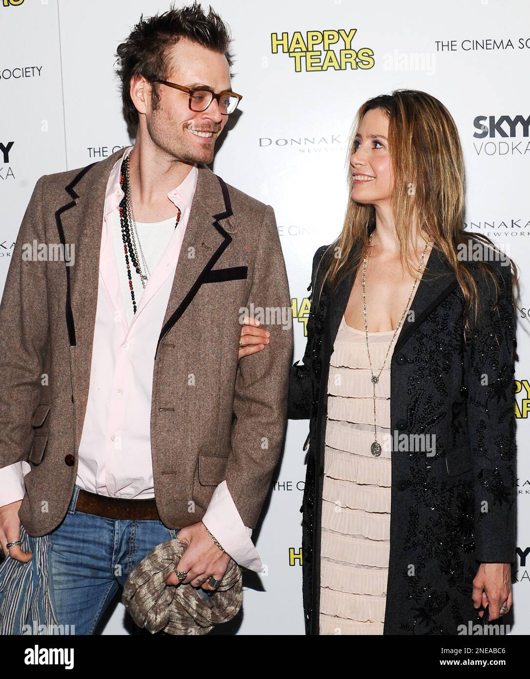 Actress Mira Sorvino and husband Christopher Backus attend a special ...