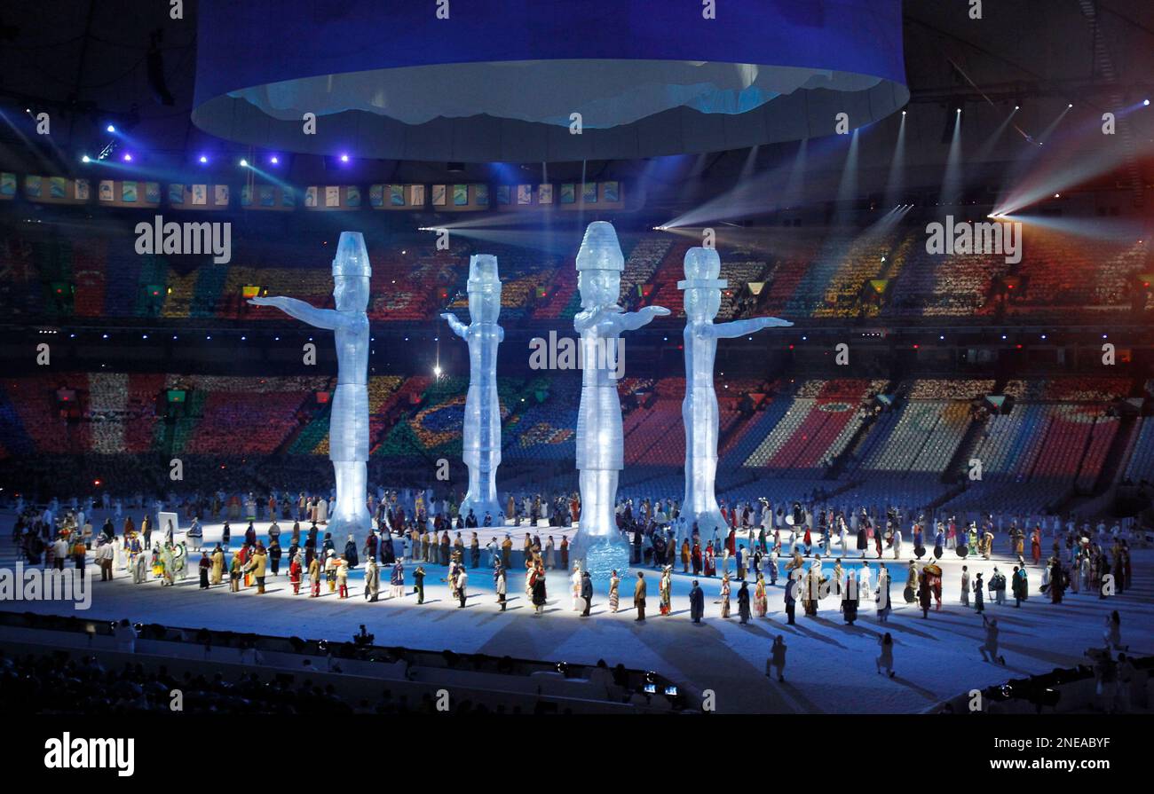Representatives of the four Host First Nations stand in front of ...