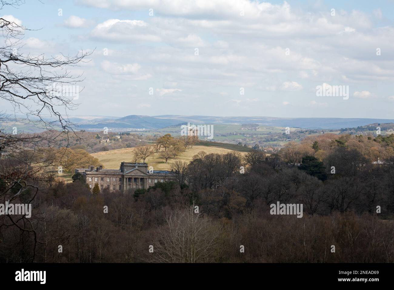 The hall at Lyme Park with the Cage in the background Lyme Park ...