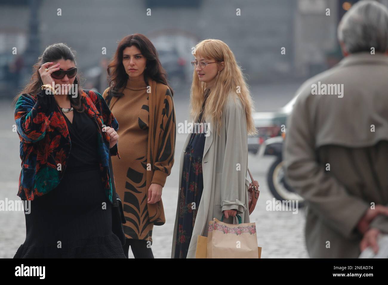 Naples, Italy. 16th Feb, 2023. Naples, filming of the set "My Brilliant ...