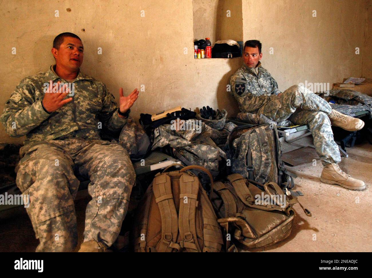 In this photo taken Tuesday, Feb. 16, 2010, U.S. Army 1st Sgt. Gene ...