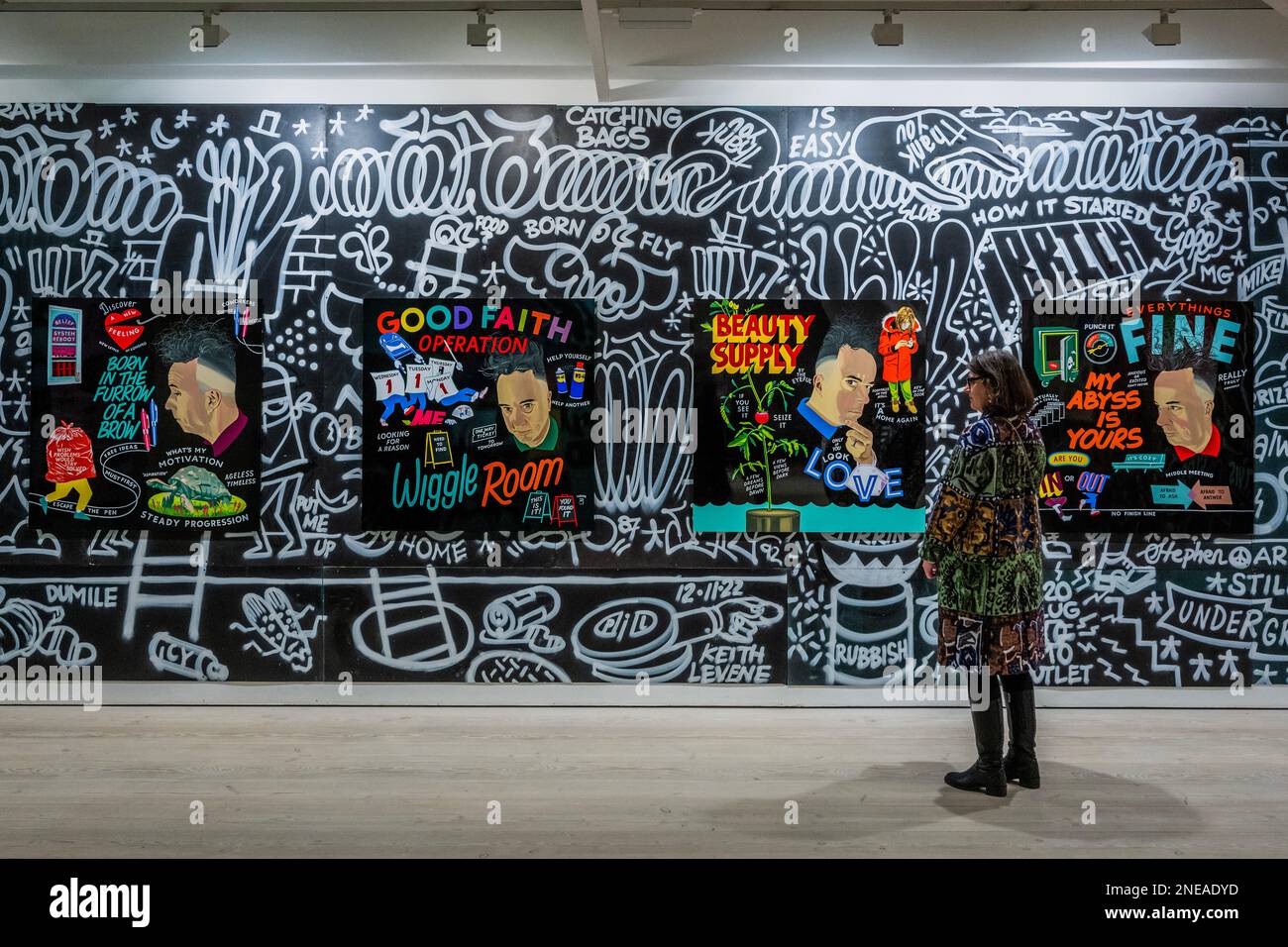London, UK. 16th Feb, 2023. Works by Stephen ESPO Powers - BEYOND THE ...