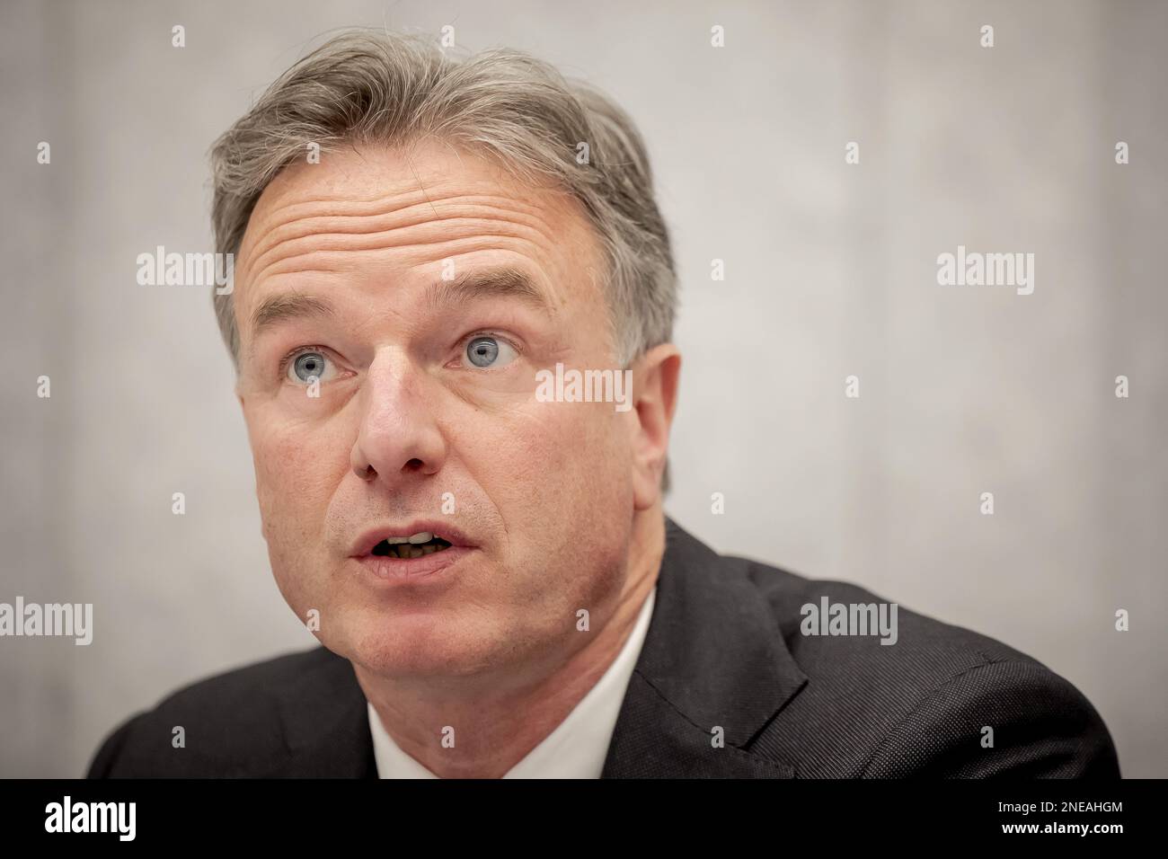 THE HAGUE - Steven van Rijswijk CEO ING during a hearing with the House ...