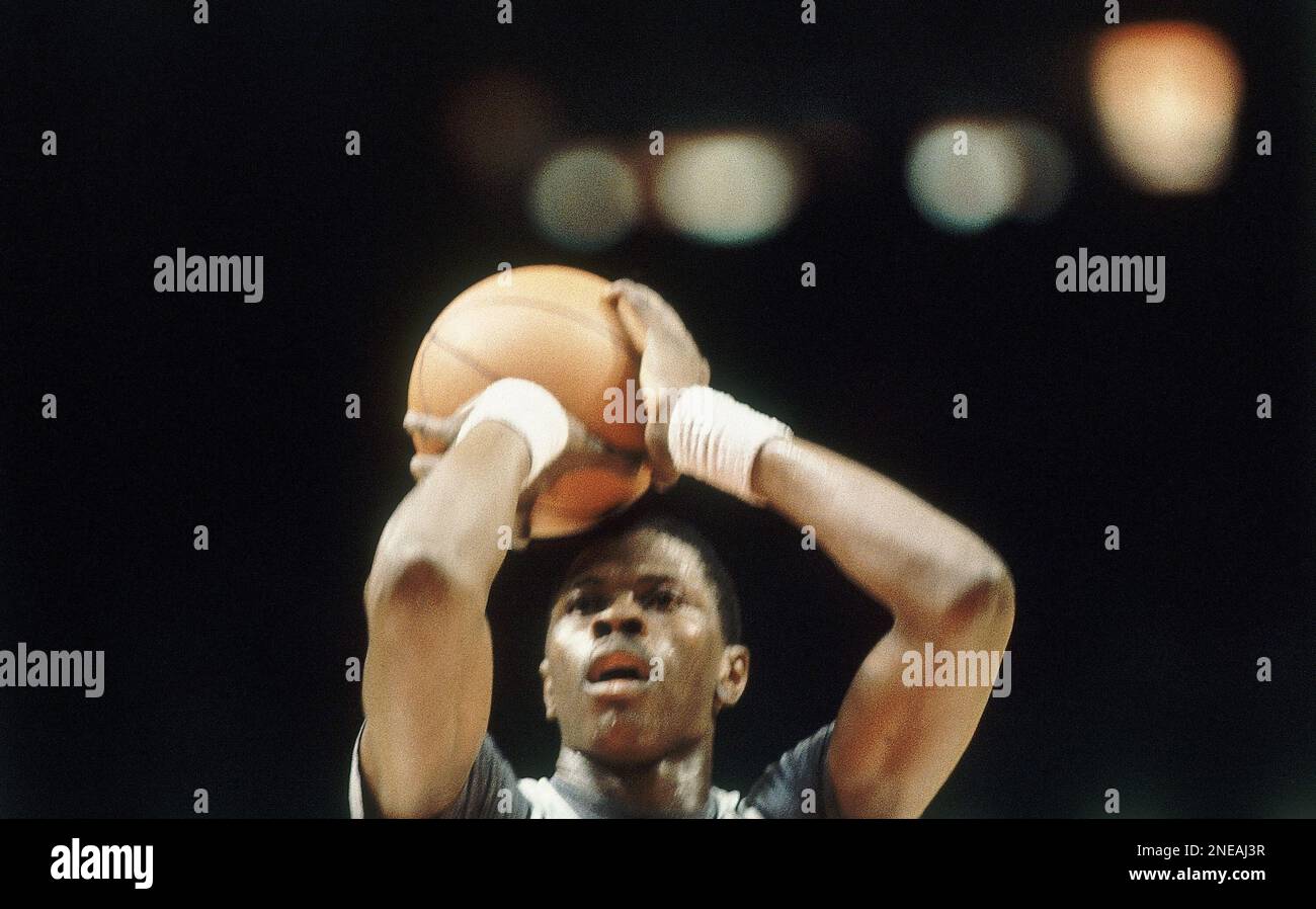 Georgetown University basketball star Patrick Ewing is shown during ...