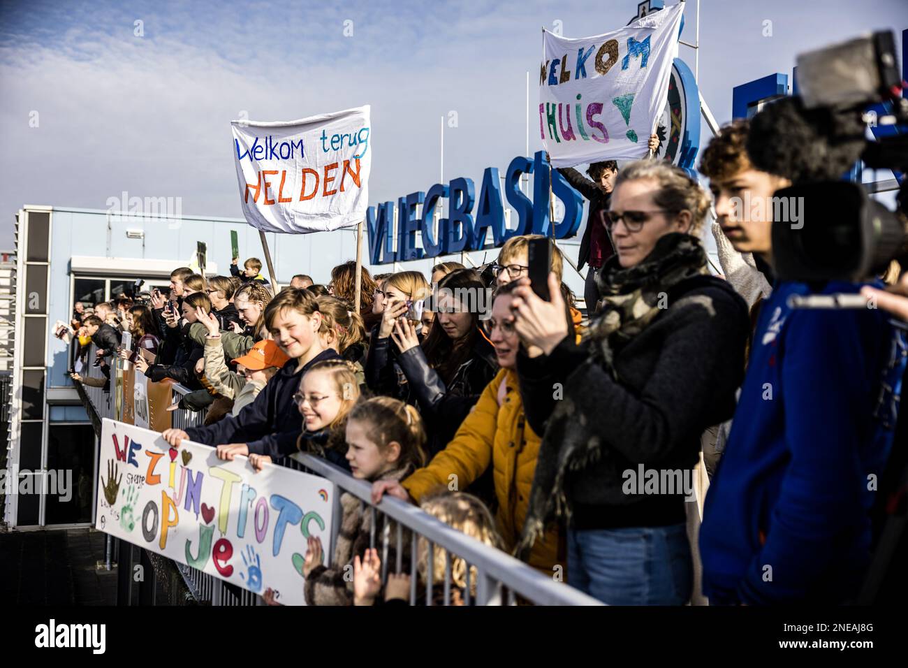 EINDHOVEN - Families of members of the Dutch search and rescue team ...