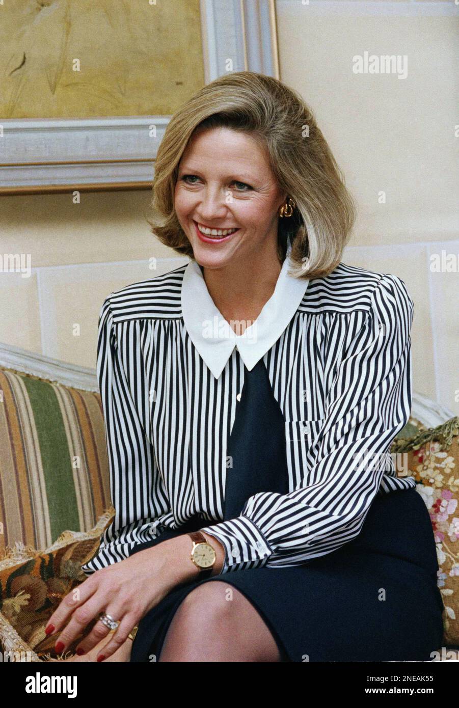 Anne Murdoch, wife of newspaper tycoon, Rupert Murdoch, in her New York ...