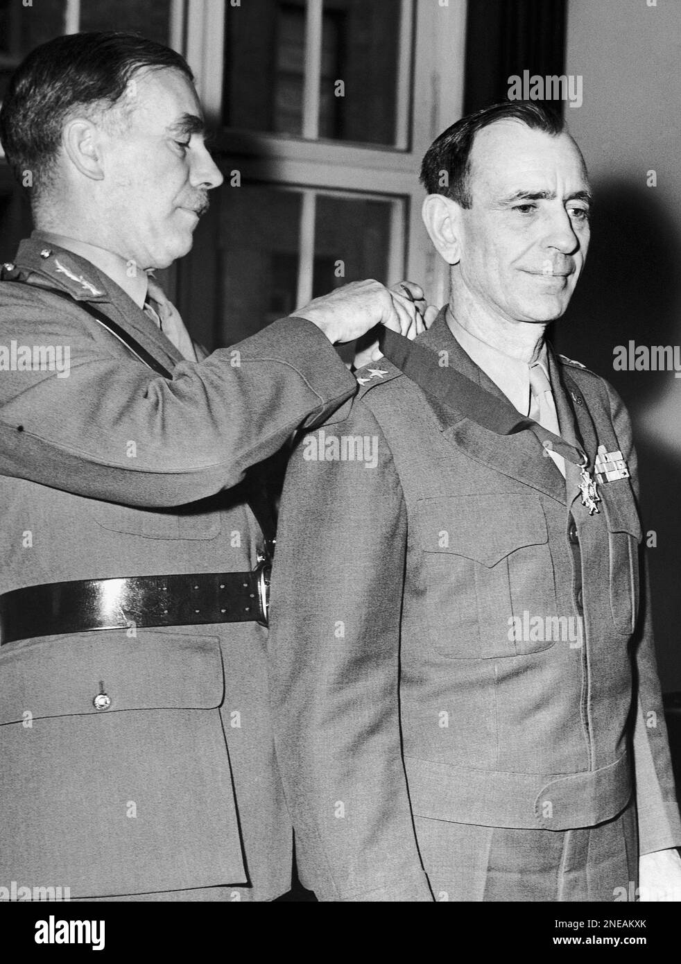 General Sir Brian Robertson, left, British military governor of Germany ...