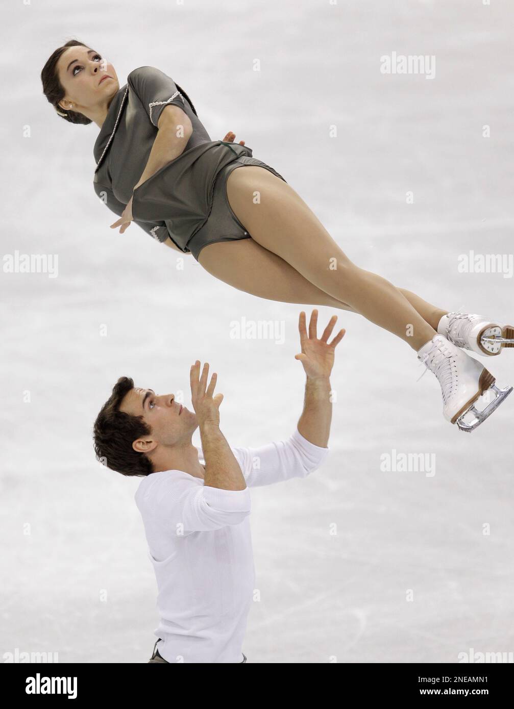 Canada's Jessica Dube and Bryce Davison perform their pairs free ...