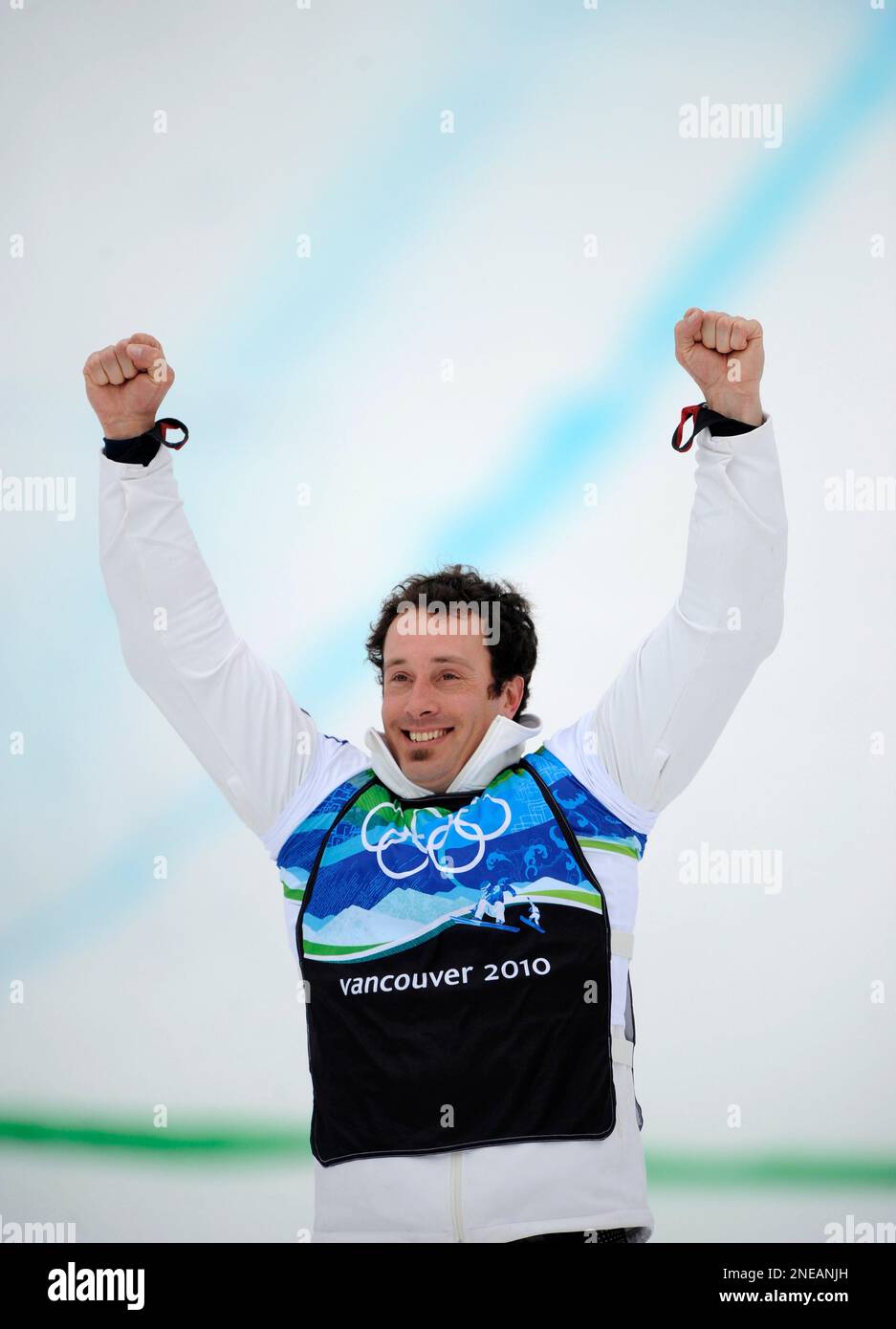 Seth Wescott of the USA after winning the snowboard cross final at the ...