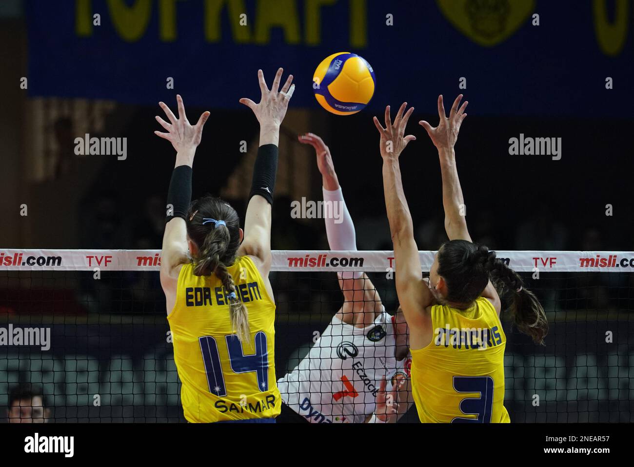 ISTANBUL, TURKIYE - NOVEMBER 02, 2022: Eda Erdem Dundar and Macris ...