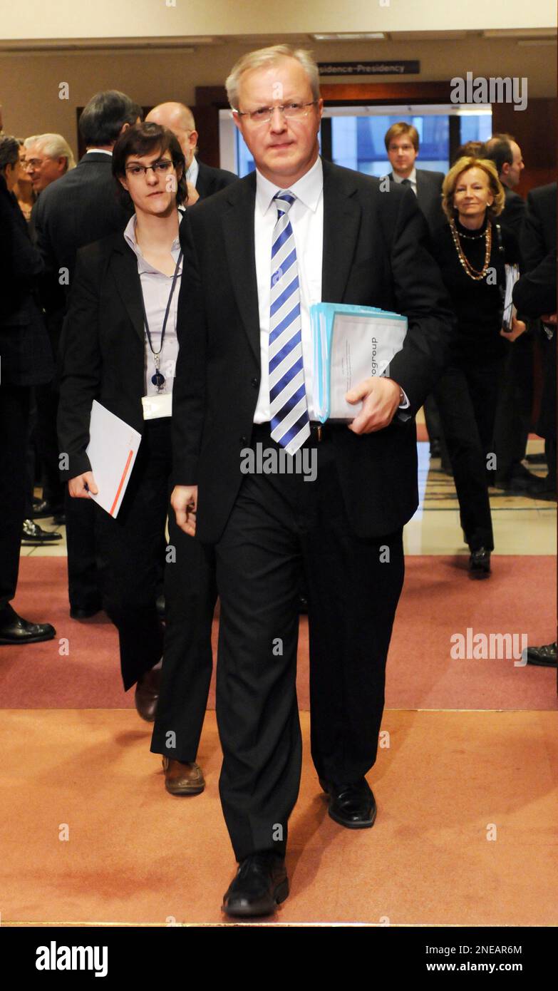 New European Union Commissioner for Economic and Monetary Affairs Olli ...