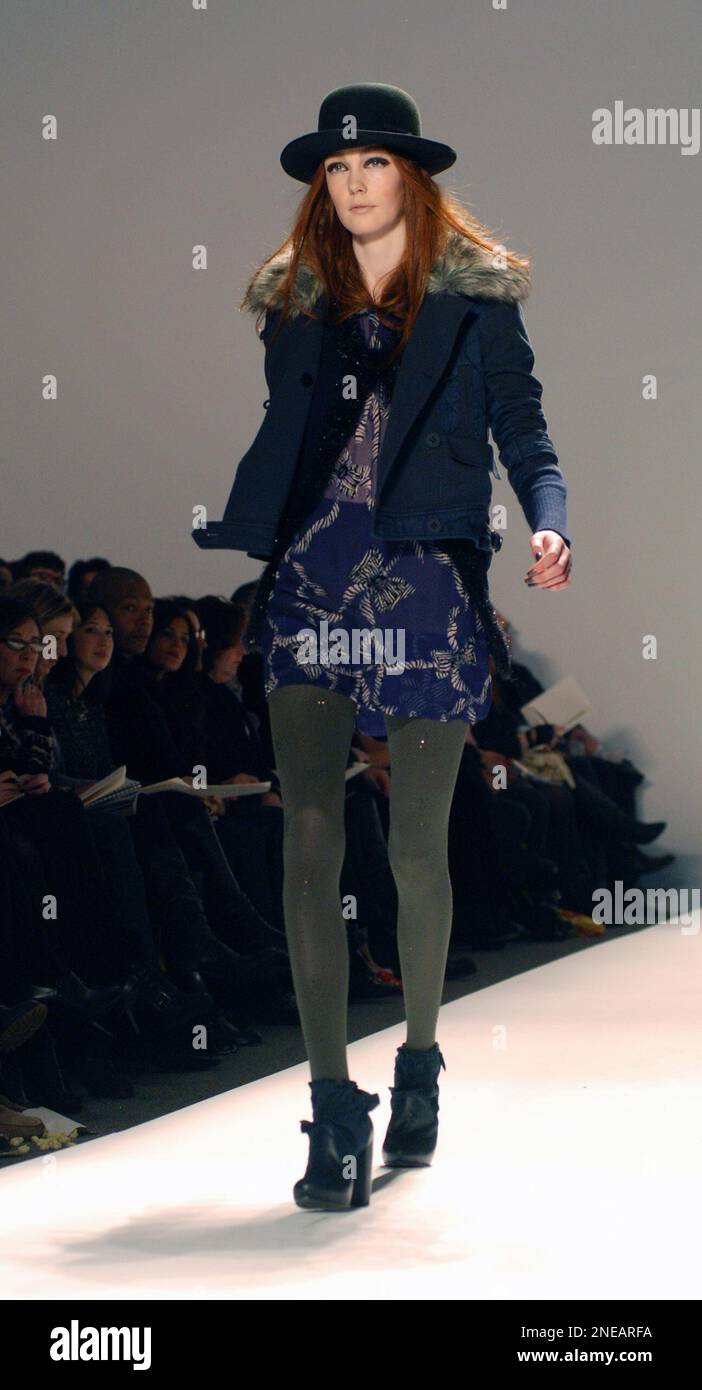 A model walks the runway during the Rebecca Taylor show Sunday, Feb. 14 ...