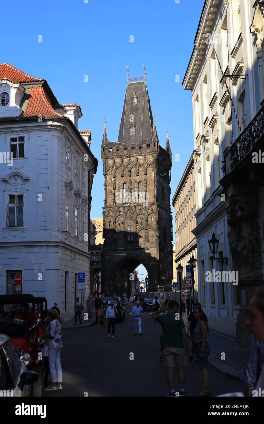 Life in Prague Stock Photo - Alamy