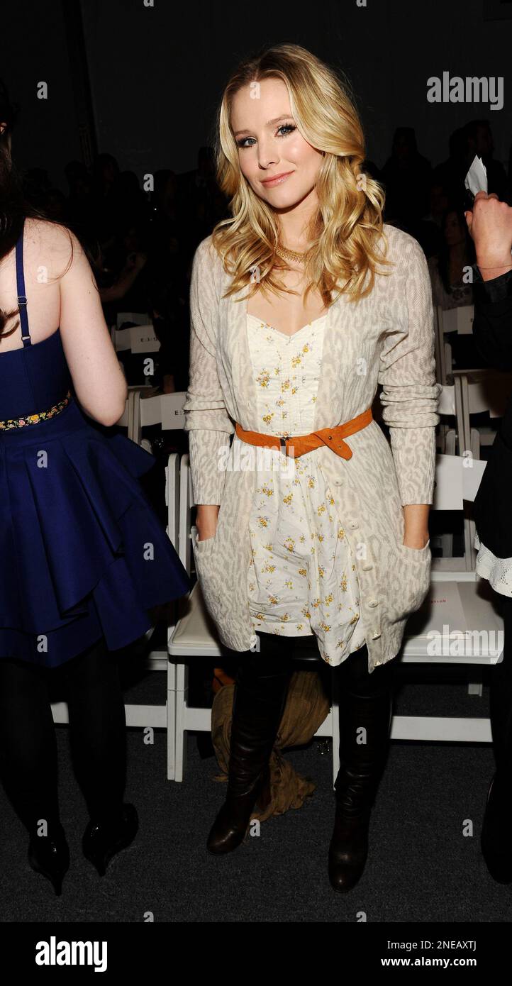 Actress Kristen Bell attends the Rebecca Taylor Fall 2010 collection on ...