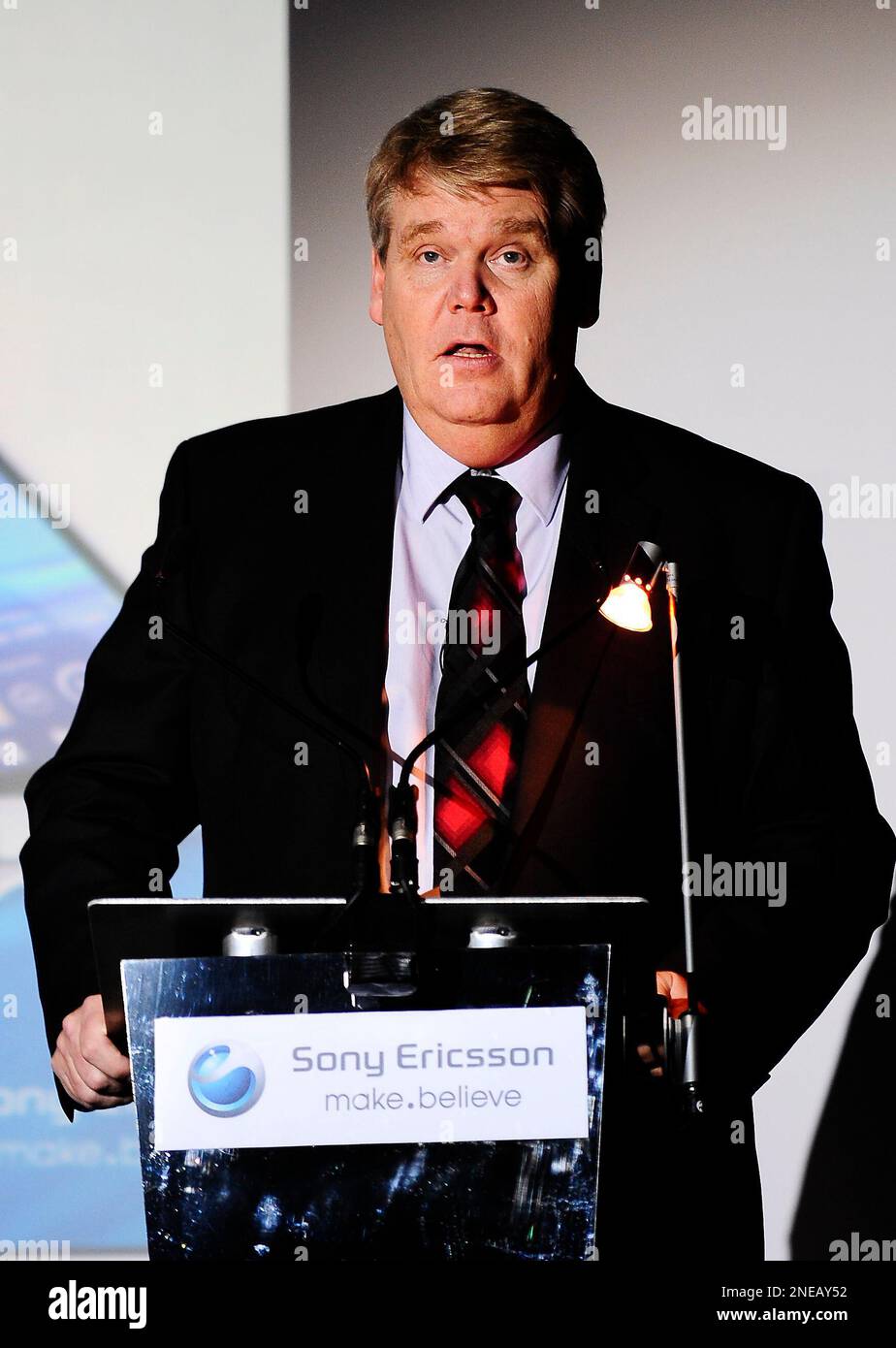 Sony Ericsson President Bert Nordberg seen during a press meeting for ...