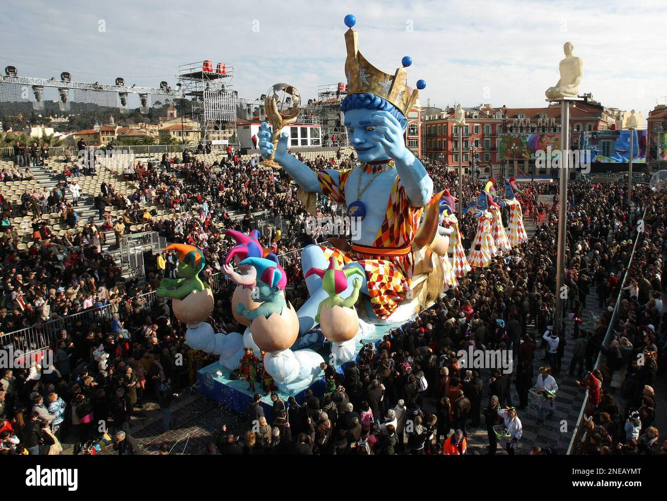 The King of the Nice Carnival 2010's float parades during the 126th ...