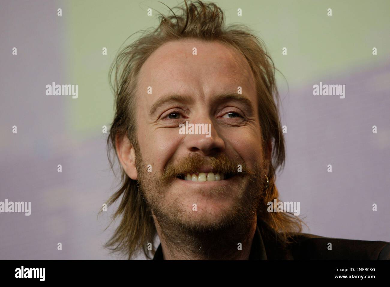 British actor Rhys Ifans poses at the press conference of the film ...