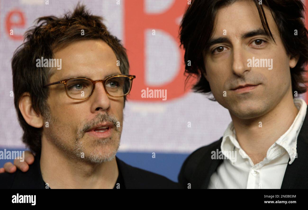 U.S. actor Ben Stiller and U.S. director Noah Baumbach pose at the press conference of the film ...