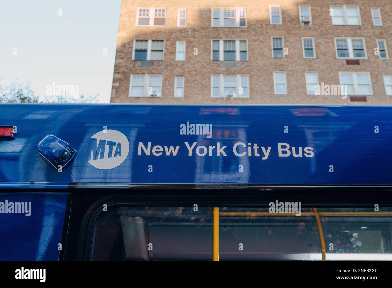New York Usa November 22 2022 New York City Bus On A Street In