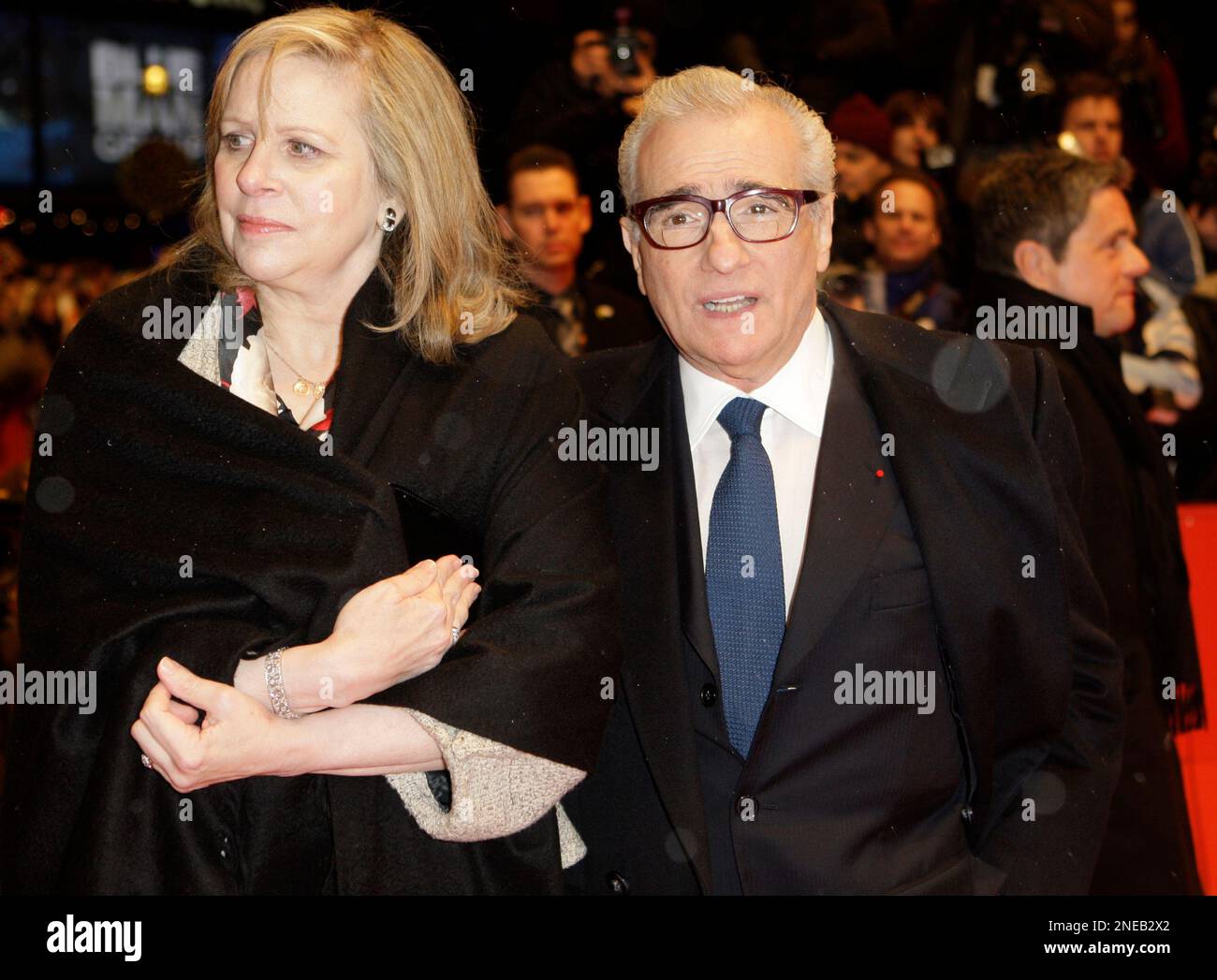 U.S director Martin Scorsese and his wife, Helen Morris, arrive at the World Premiere of the ...