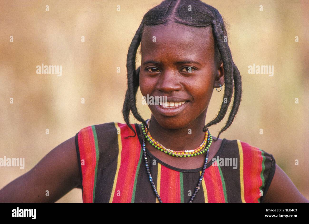 Niger, Portrait of Bella tribe woman in Balleyara village Stock Photo ...
