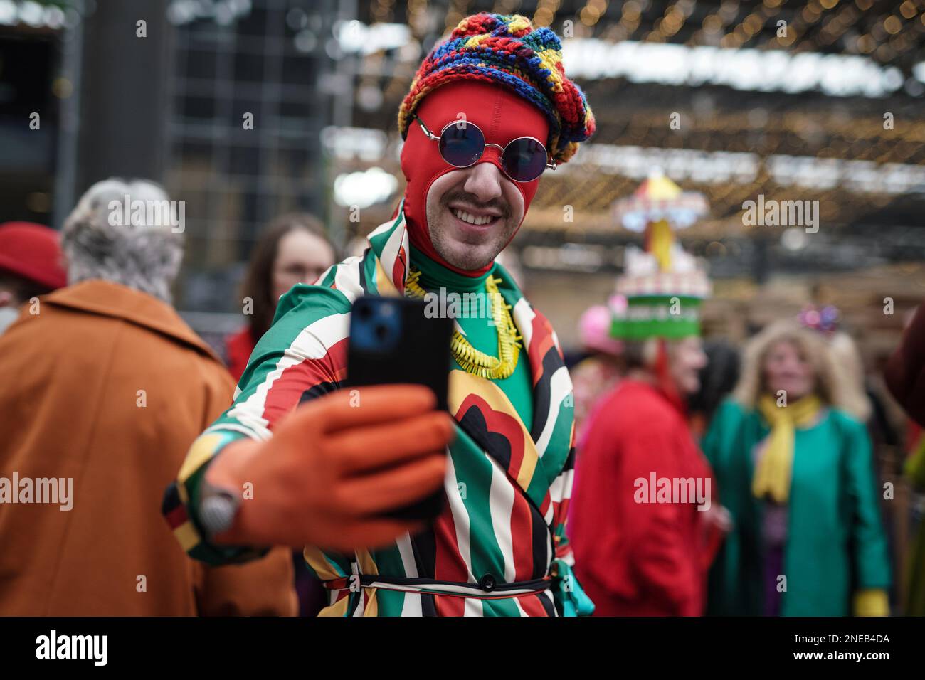 London Colour Walk at Old Spitalfields Market, London, UK Stock Photo ...
