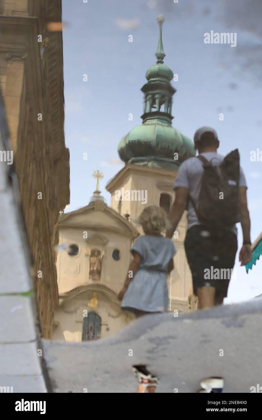 Life in Prague Stock Photo - Alamy