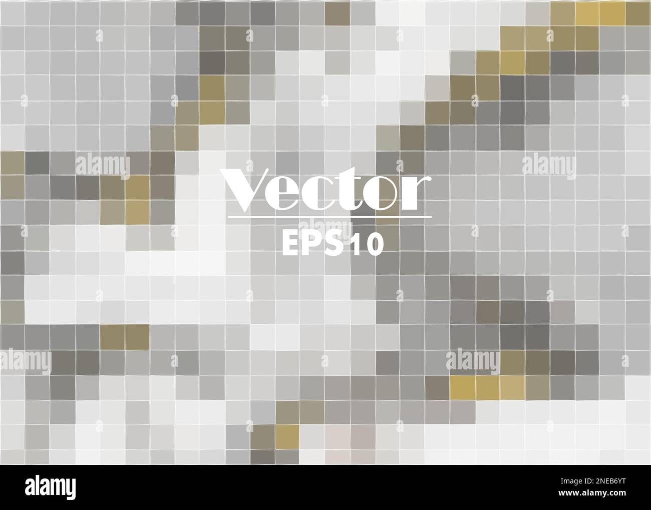 gray and gold abstract square mosaic tile background Stock Vector Image ...