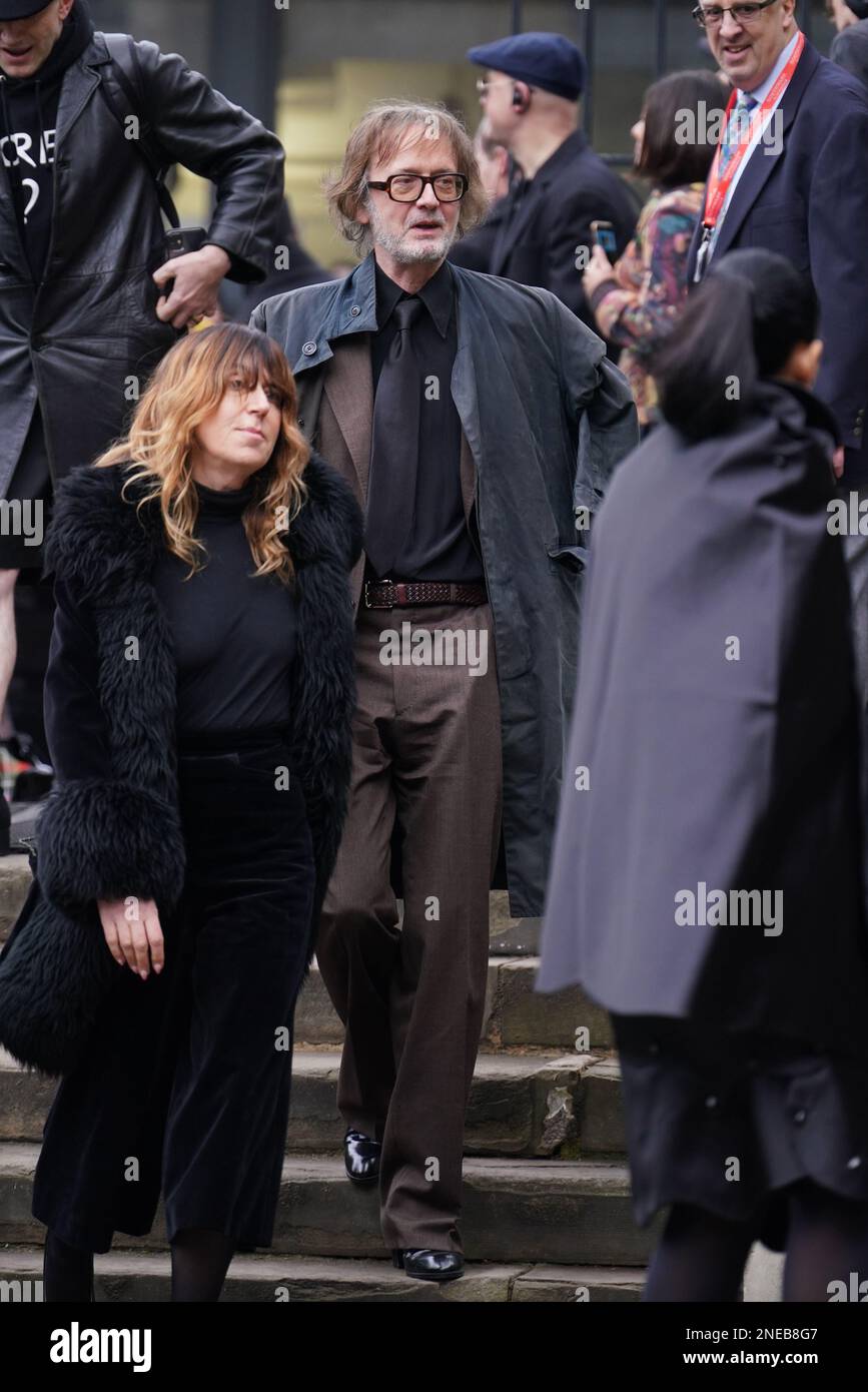 Jarvis Cocker arrives for a memorial service to honour and celebrate ...