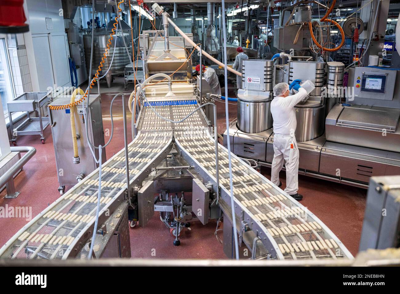 Bremerhaven, Germany. 16th Feb, 2023. Frosta's new vegan vegetable ...